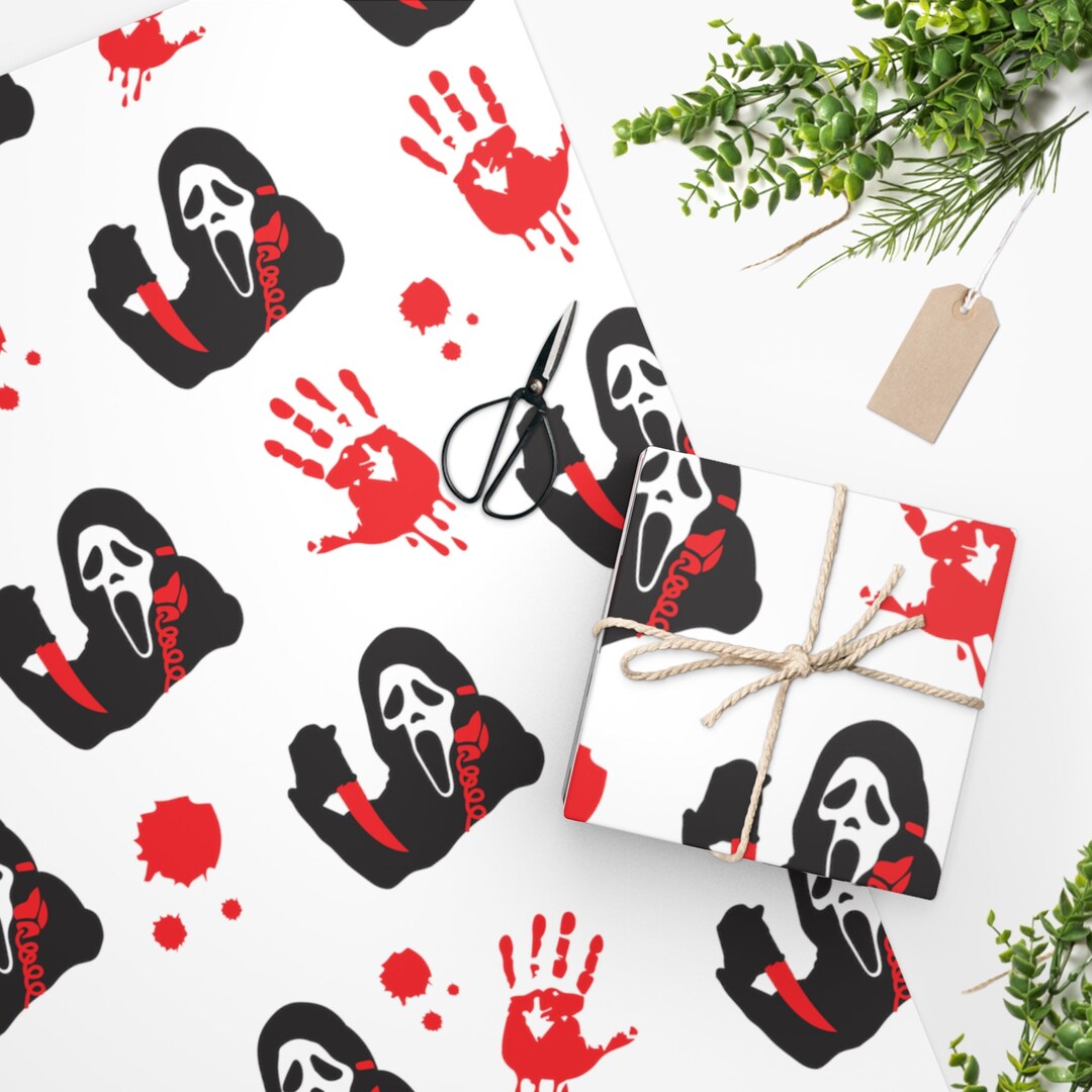 Ghostface Wrapping Paper - Etsy