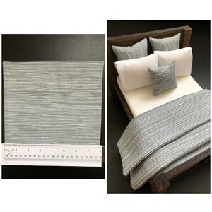 Bedding for Miniature Dollhouse, Diorama, Room Box. Scale 1:12 Bed Set ...