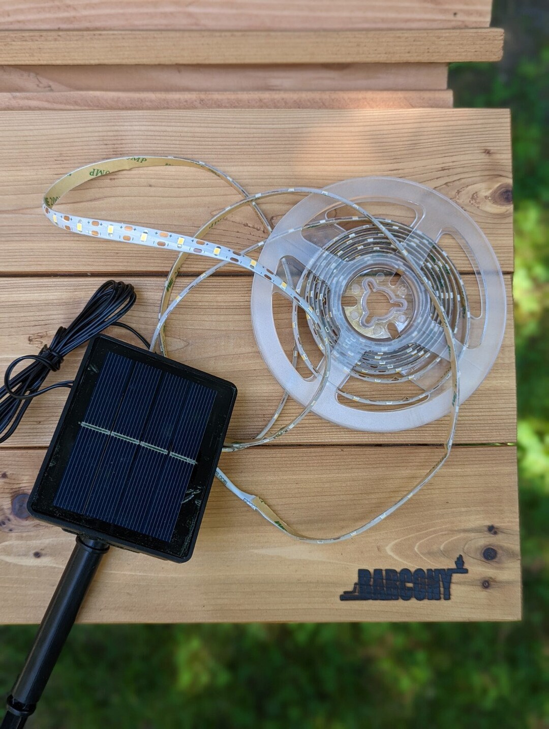 Waterproof LED Strip Lights for BARCONY Balcony Bars / Solar or Battery ...