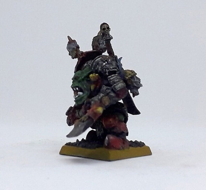 Orc Warboss Wargames Orks Miniature 28 Mm Painted Miniatures Wargaming ...