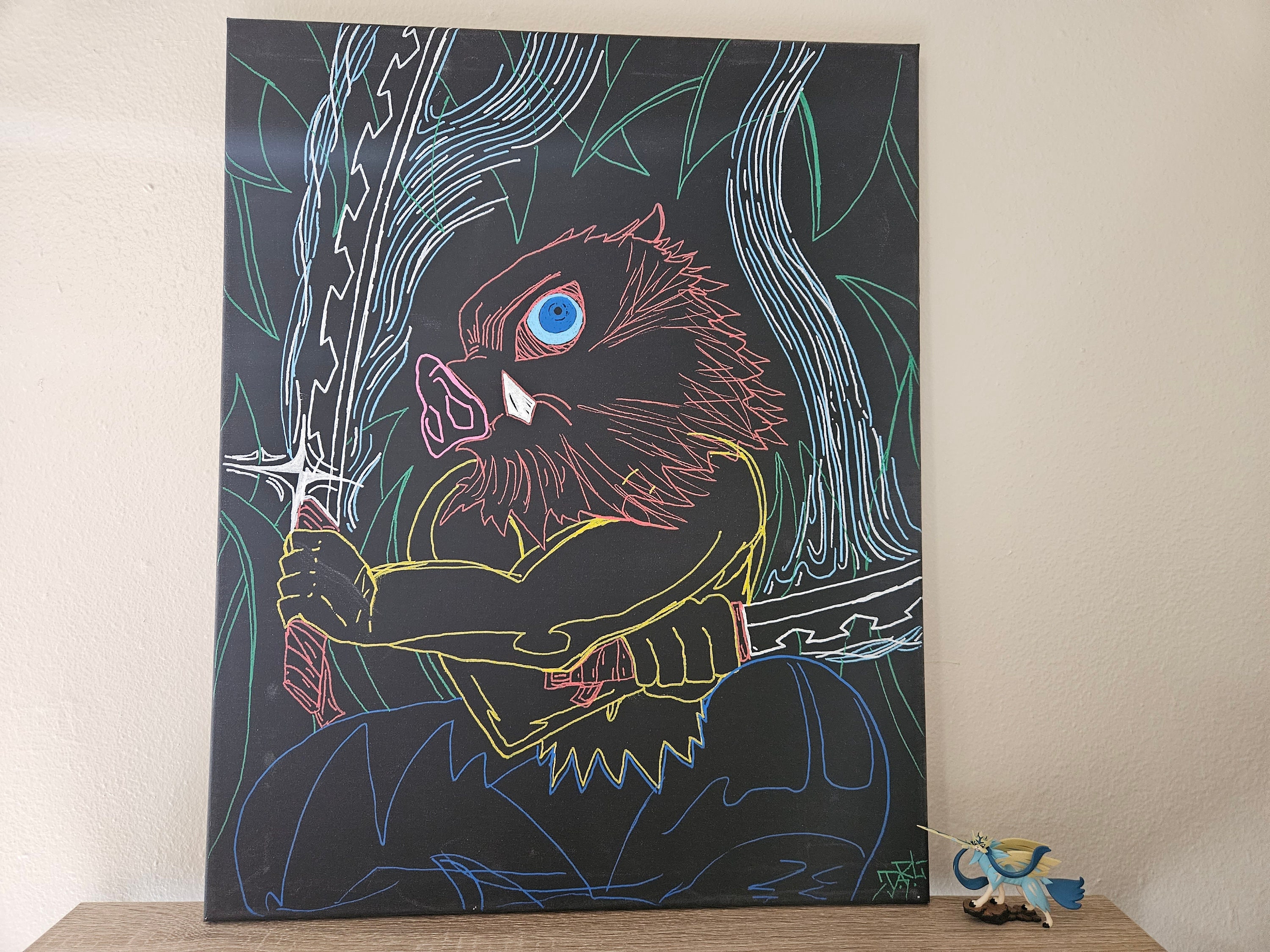 Boar Headed Man With Two Swords Fanart - Etsy