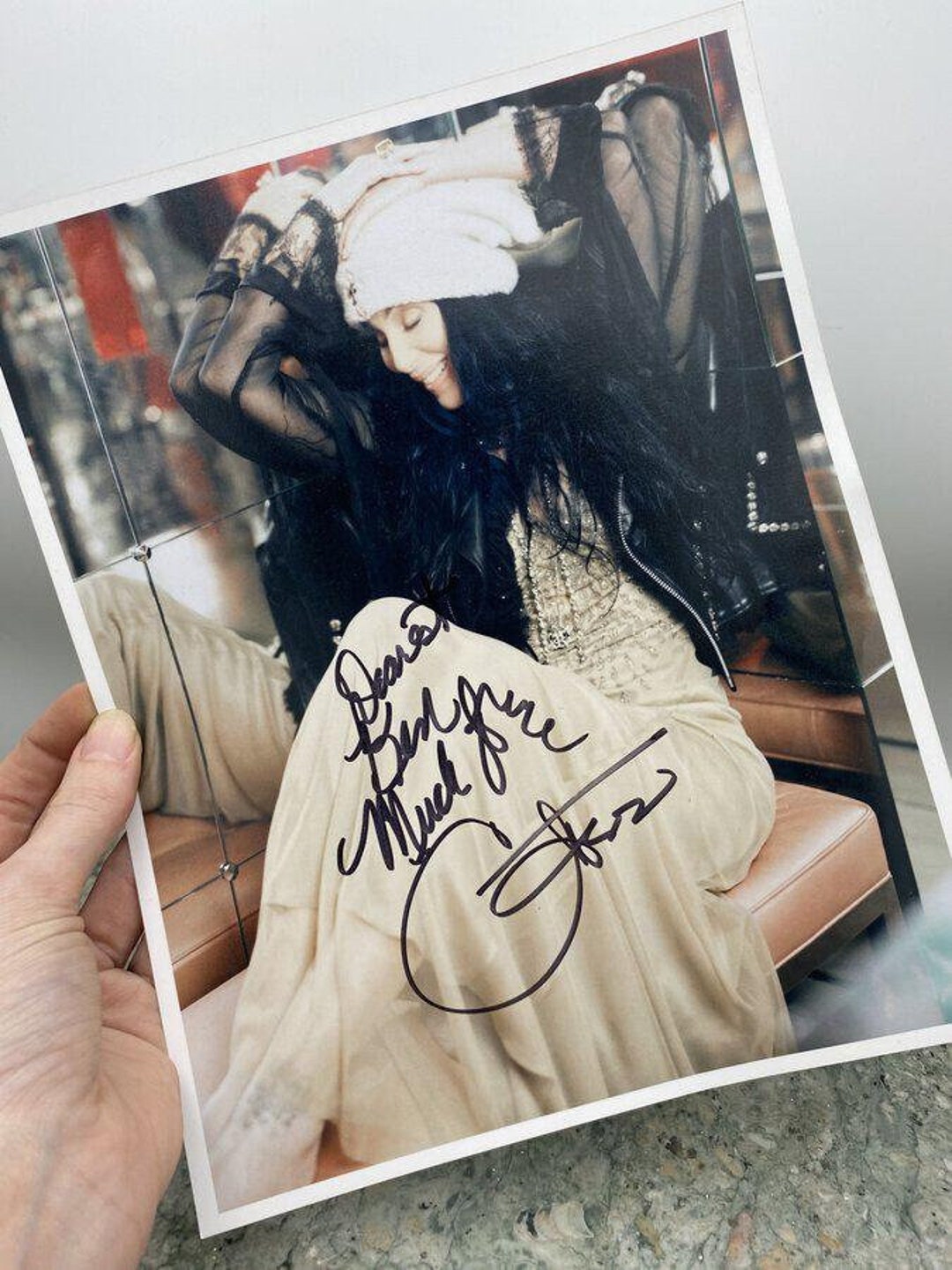 Authentic Cher Autographed Photo 8x10 - Etsy