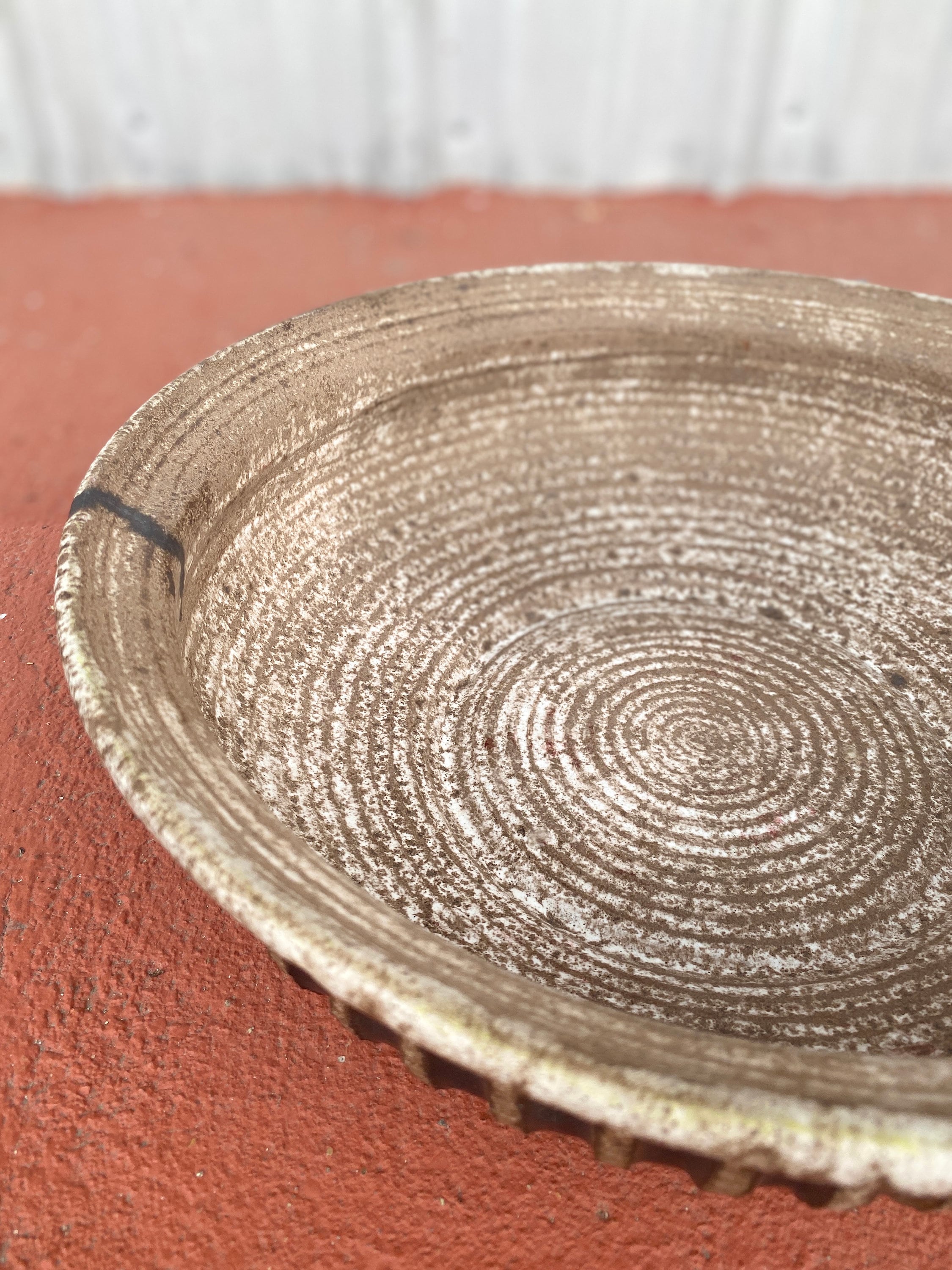 MASSIVE 14.5 Signed Local MS Mccarty Pottery Nutmeg Pasta Bowl - Etsy
