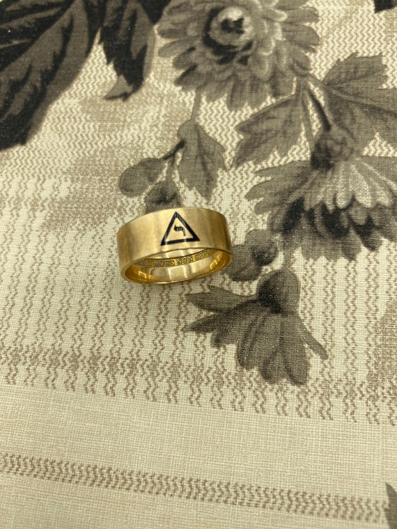 Antique 14k Gold Masonic Scottish Rite Hebrew "Yod"/J… - Gem
