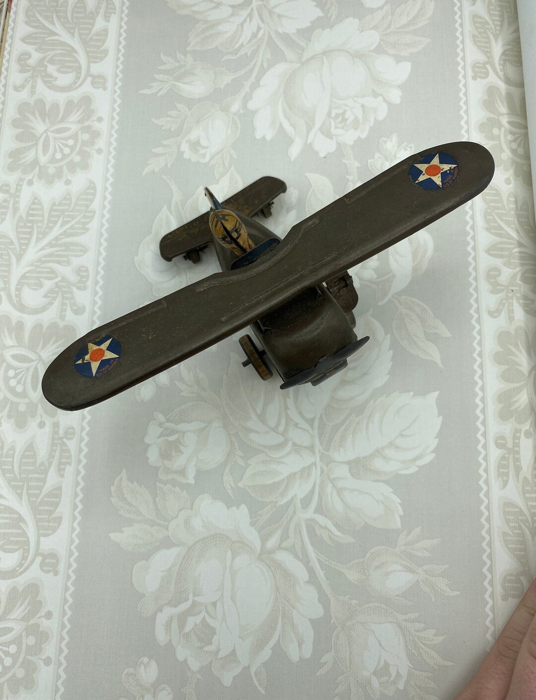Vintage C.1940s Marx Looping Rollover USAF Airplane Tin Wind up Vintage ...