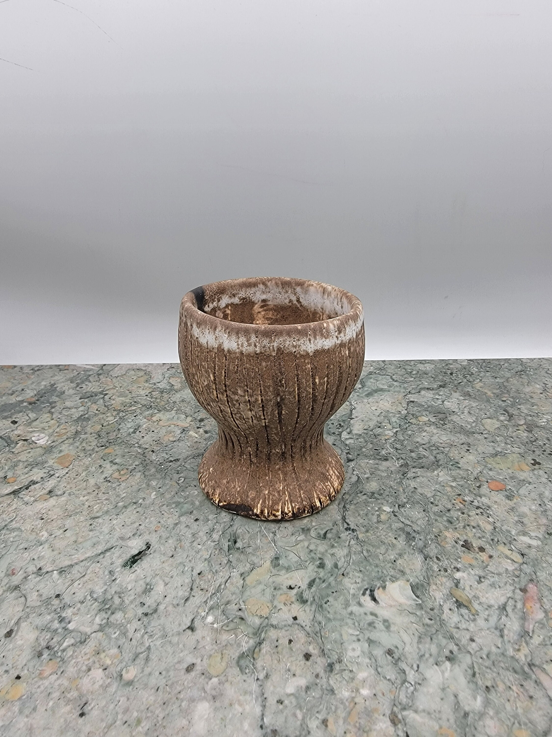 Signed MS mccarty Pottery Nutmeg 3.5 Goblets - Etsy