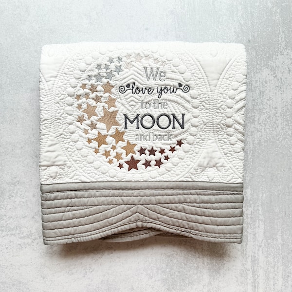 Embroidered Baby Quilt - Etsy