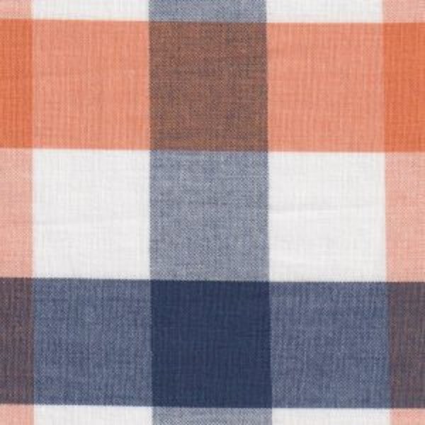 Orange Plaid Fabric - Etsy