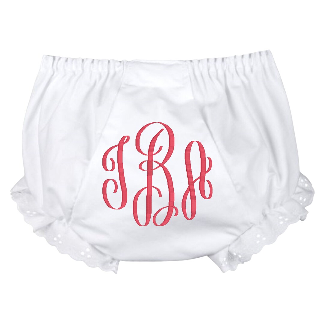 EMPIRE Font Diaper Cover Bloomer Poly Cotton Double Seat - Etsy