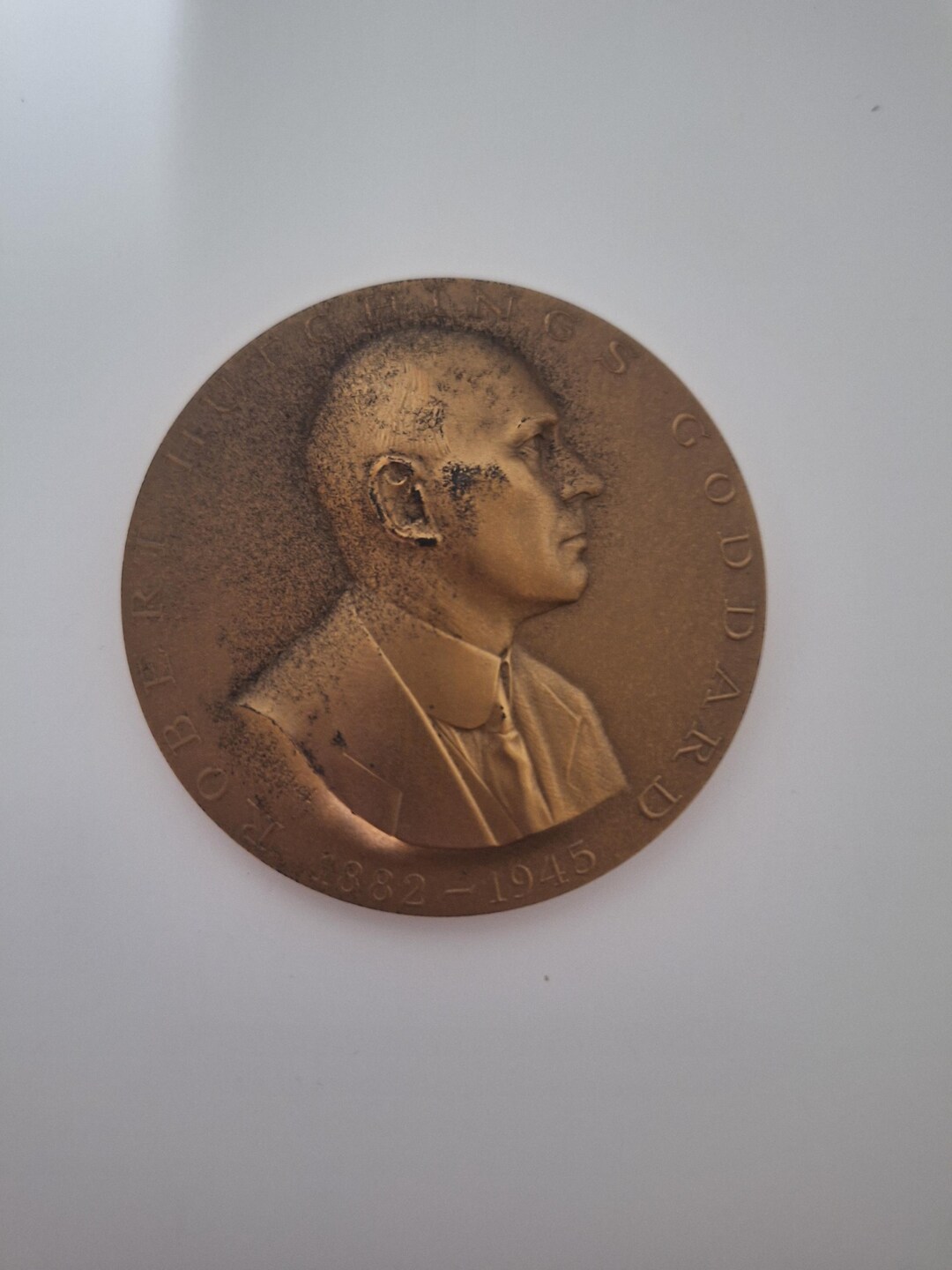 Bronze Medal Robert Hutchings Goddard 1882-1945, Rocket Propulsion, E ...