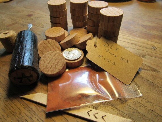 DIY Rune Making Craft Kit Make Your Own Runes or Give as | Etsy