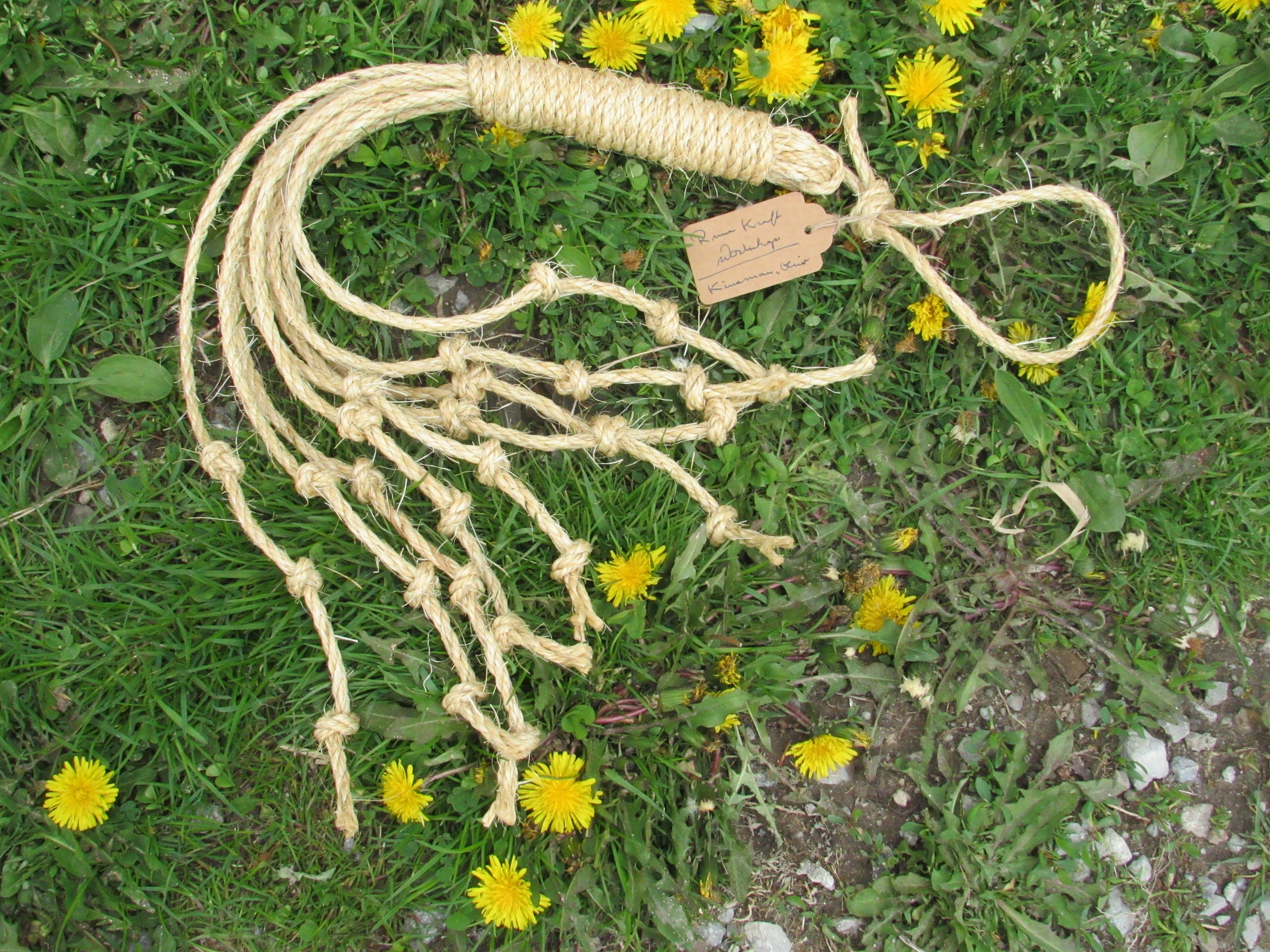 Cat of Nine Tails Rope Whip Scourge Flogger With Plain - Etsy