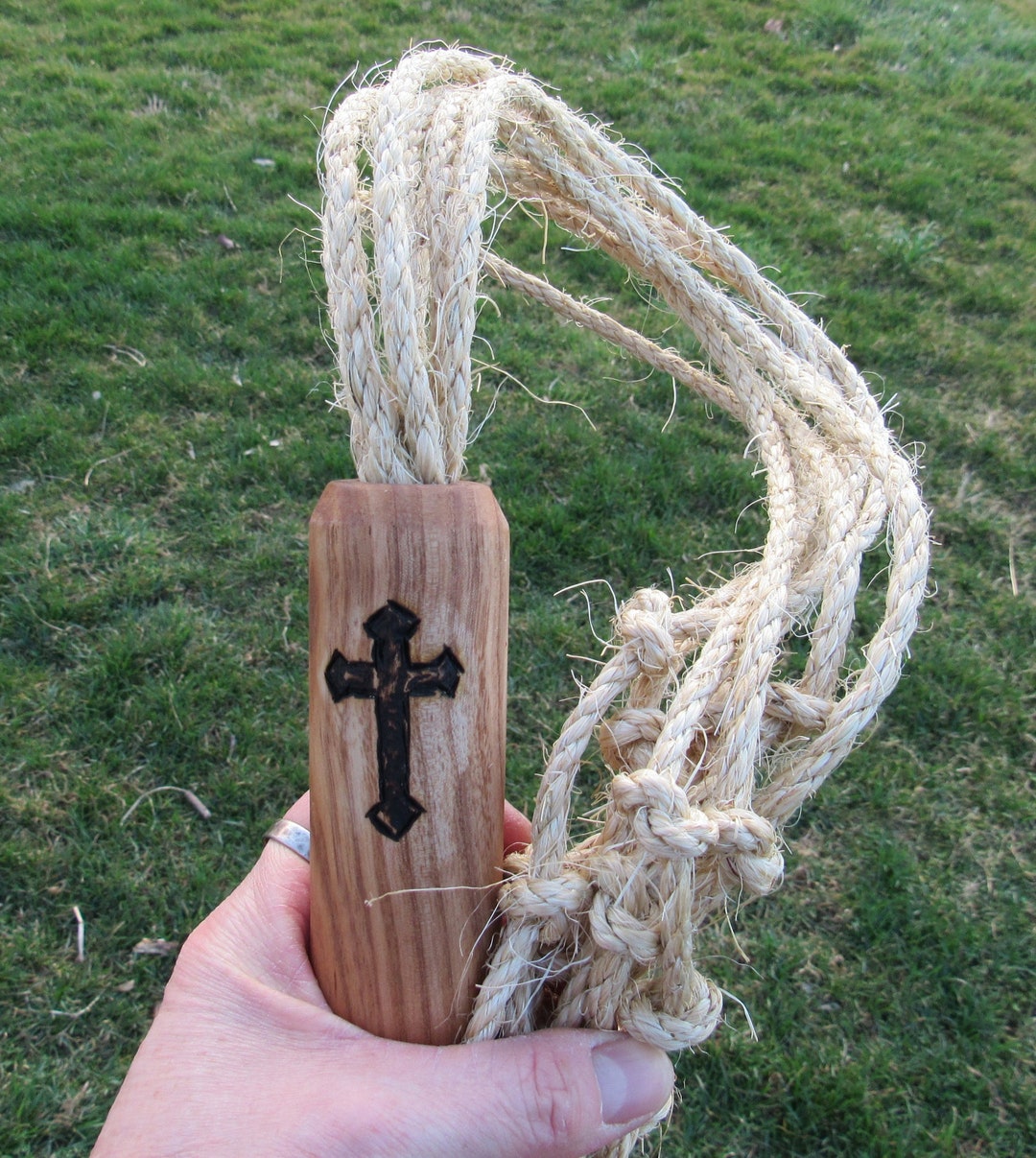 Ash Handle Discipline With Cross Symbol, Seven Falls With Three Knots ...