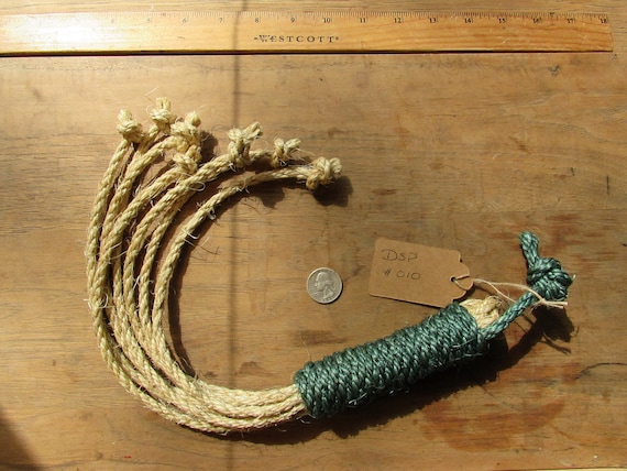 Discipline Rope Whip scourge Flogger With Teal-dyed Grip: - Etsy Canada