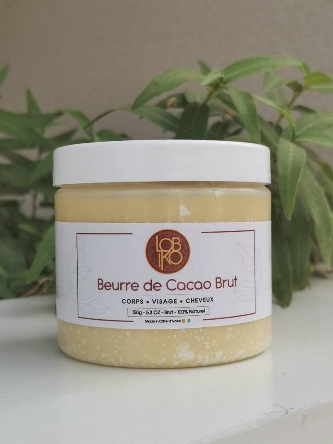 150g Beurre de cacao, brut, pur, cru, 100% naturel, non raffiné non OGM ...