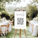 Elegant QR Code Wedding Seating Chart Sign (editable Canva Template) - Etsy