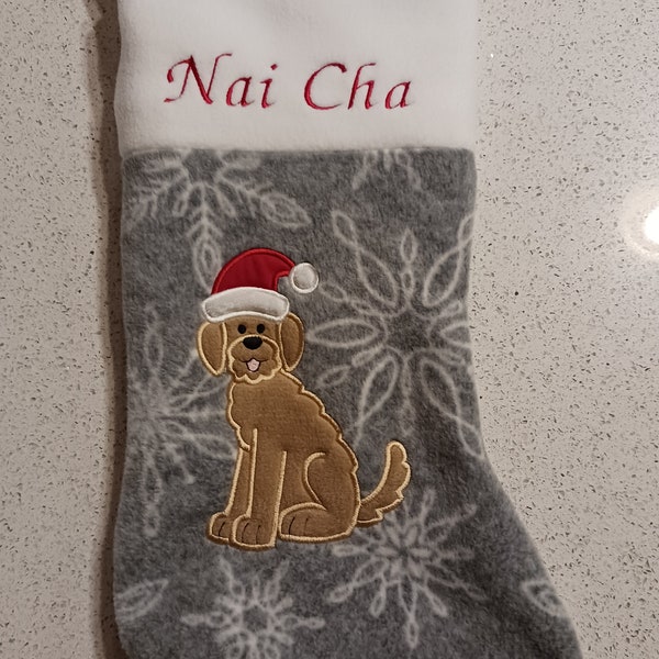 Personalized Goldendoodle Christmas Stocking - Etsy