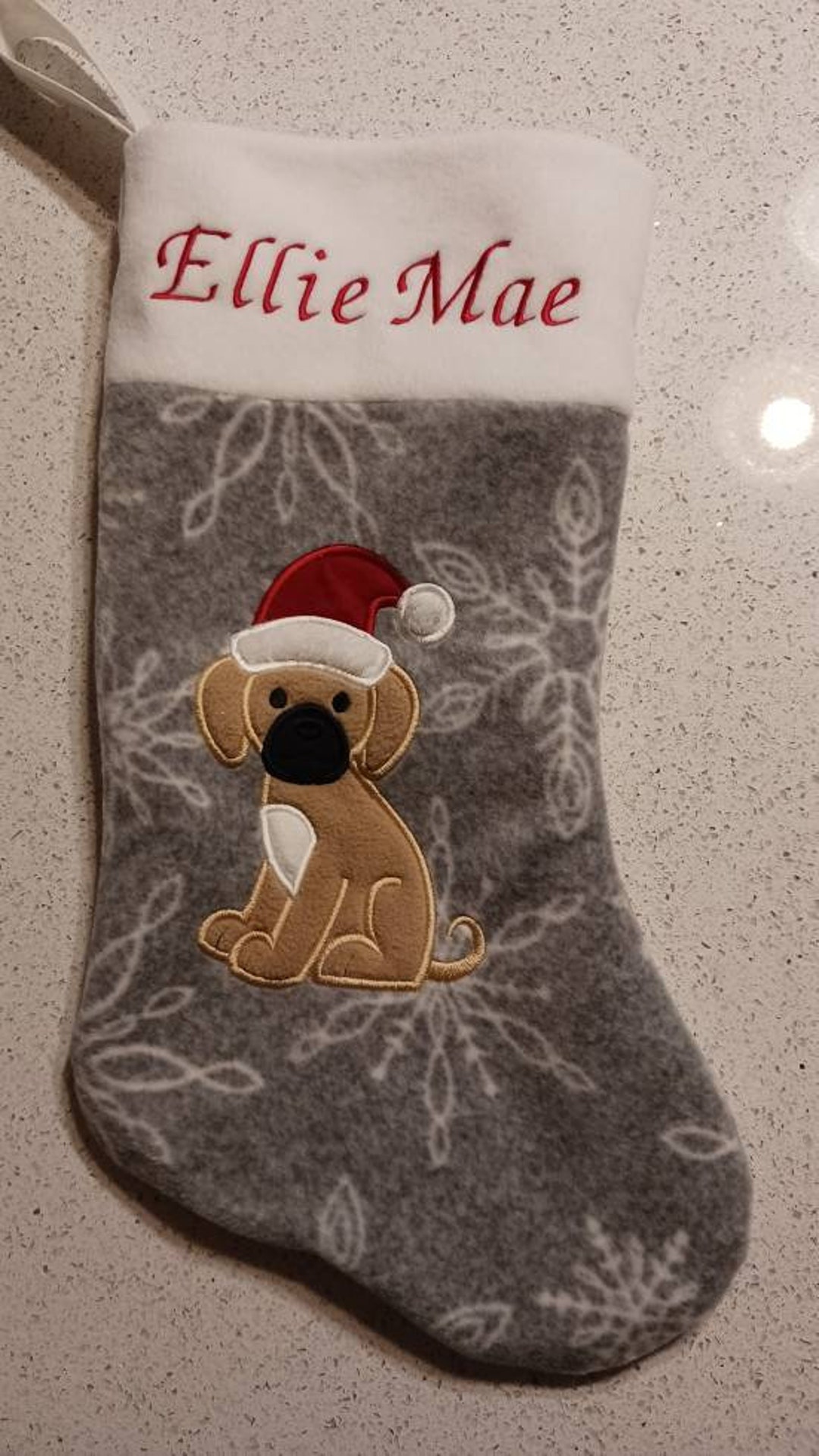 Puggle Christmas Stocking several Other Breeds Available - Etsy