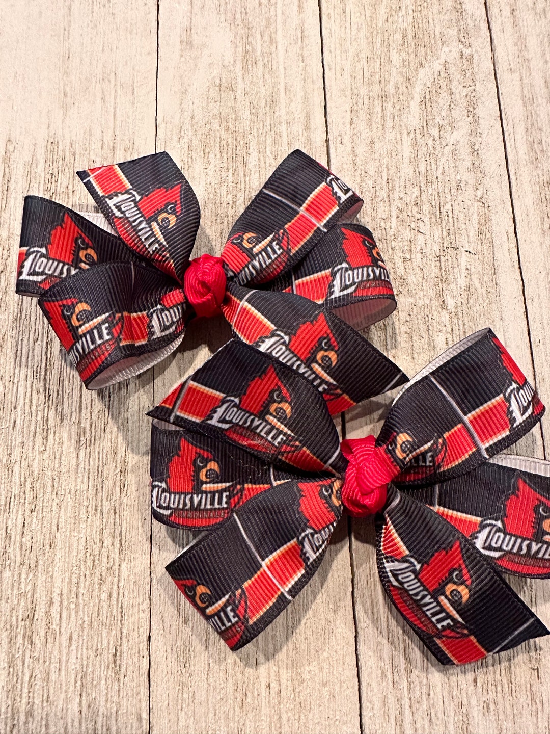 Set of Two College Bows College Hair Bows Team Spirit - Etsy