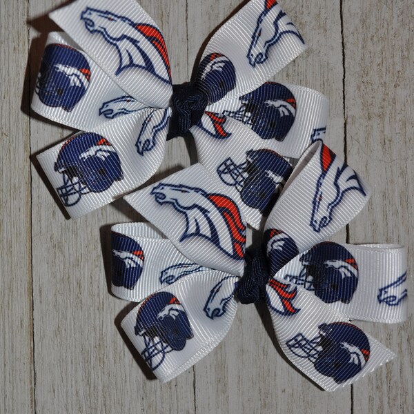 Broncos Hair Bow - Etsy