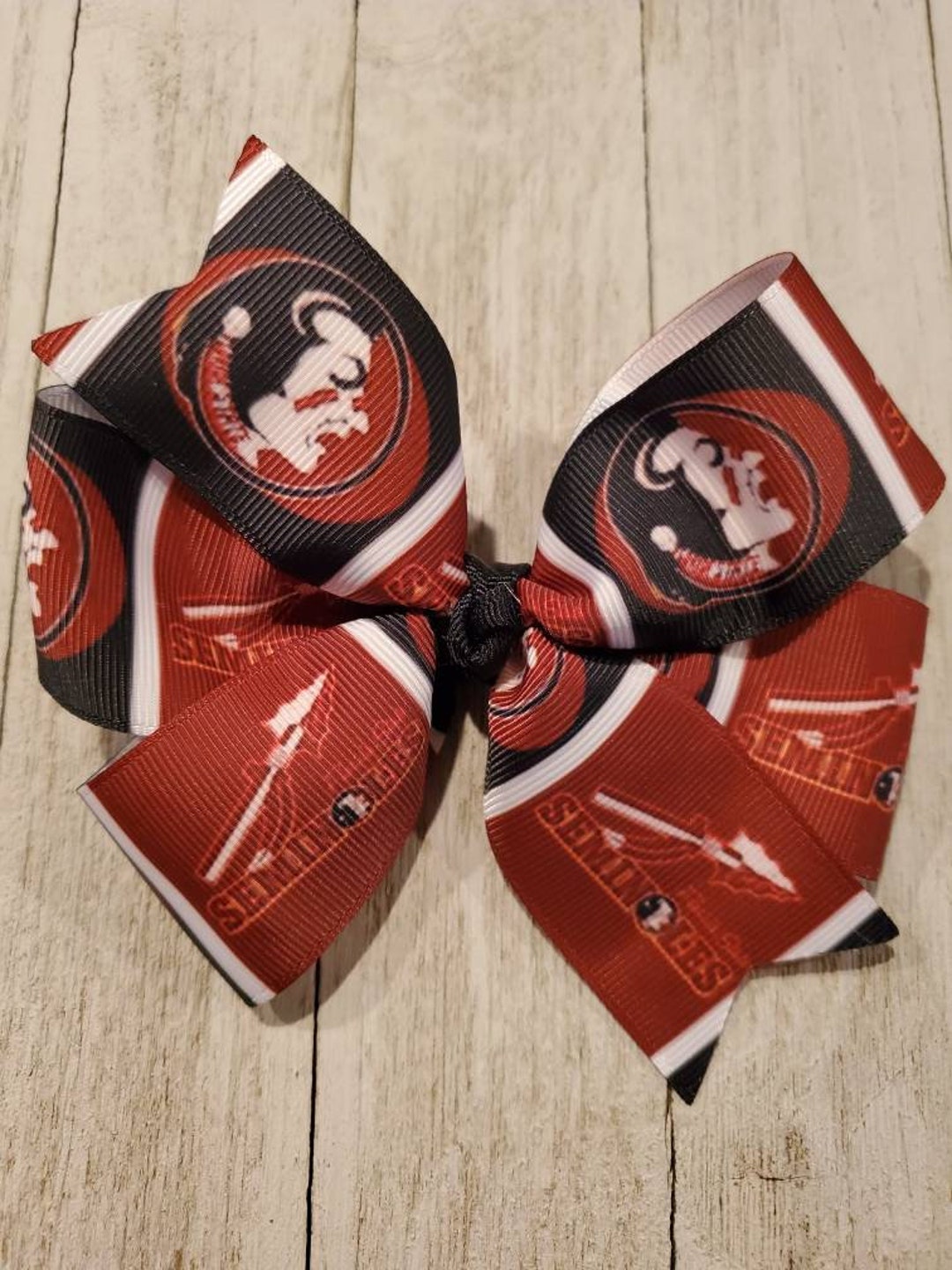 College Bow College Hair Bow Tailgating Bow - Etsy