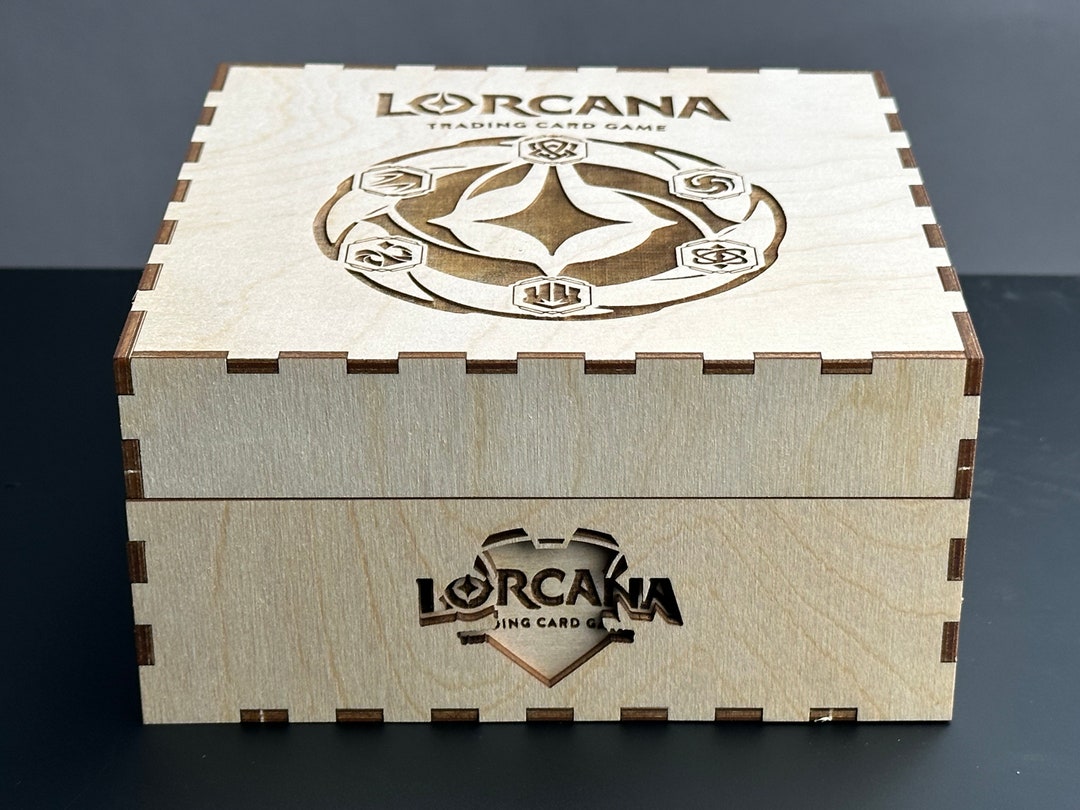Lorcana TCG Quad Deck Box - 60 Card Decks - Laser Etched Storage ...