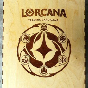 Lorcana TCG Large Etched Storage Box Organizer Stand Alone Fits 3100 ...