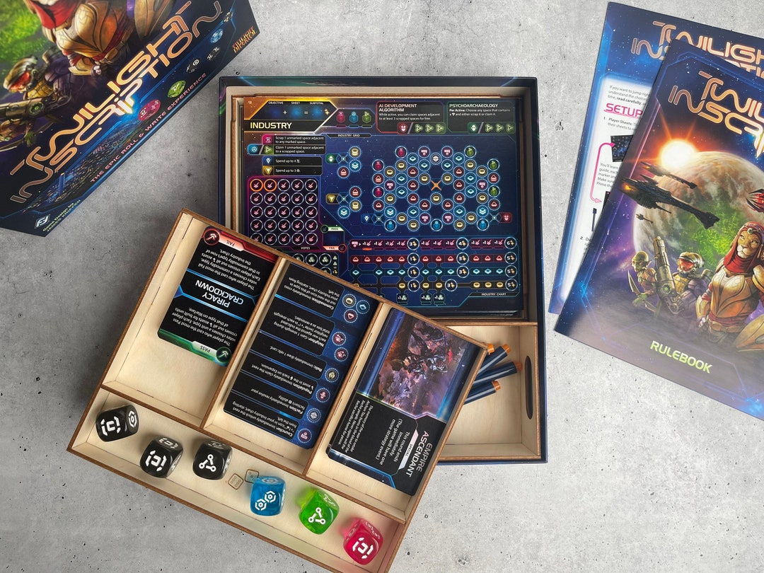 Twilight Inscription Board Game Organizer Insert | Vertical Storage - Etsy