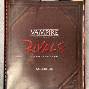 Vampire: the Masquerade Rivals ECG Game Insert Organizer | Dividers ...