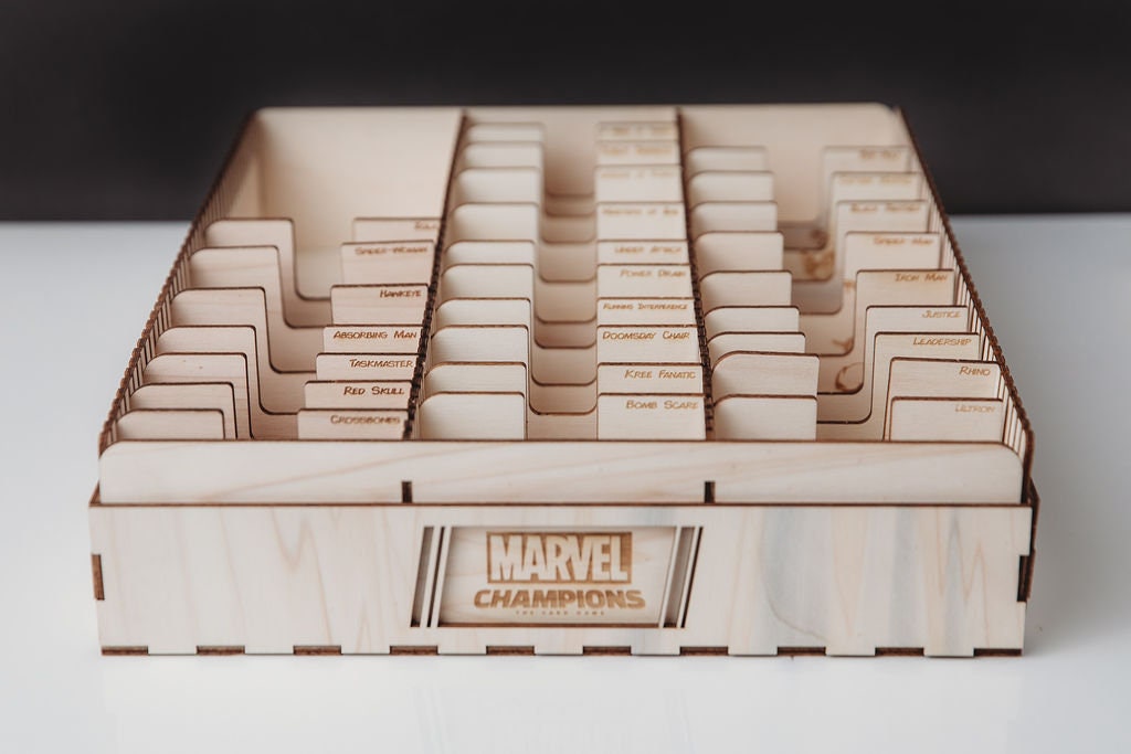 Marvel Champions LCG Etched Mass Storage Solution Organizer - Etsy
