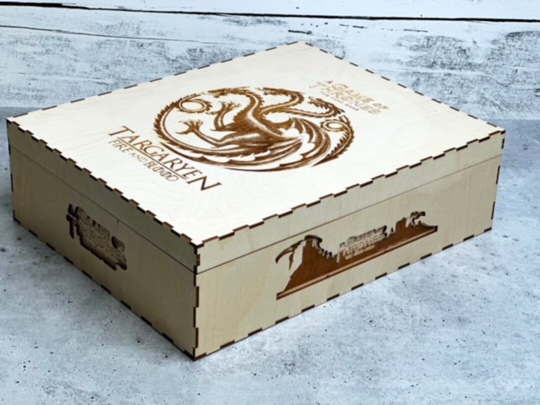 Game of Thrones the Card Game LCG Large Etched Storage Box Organizer ...