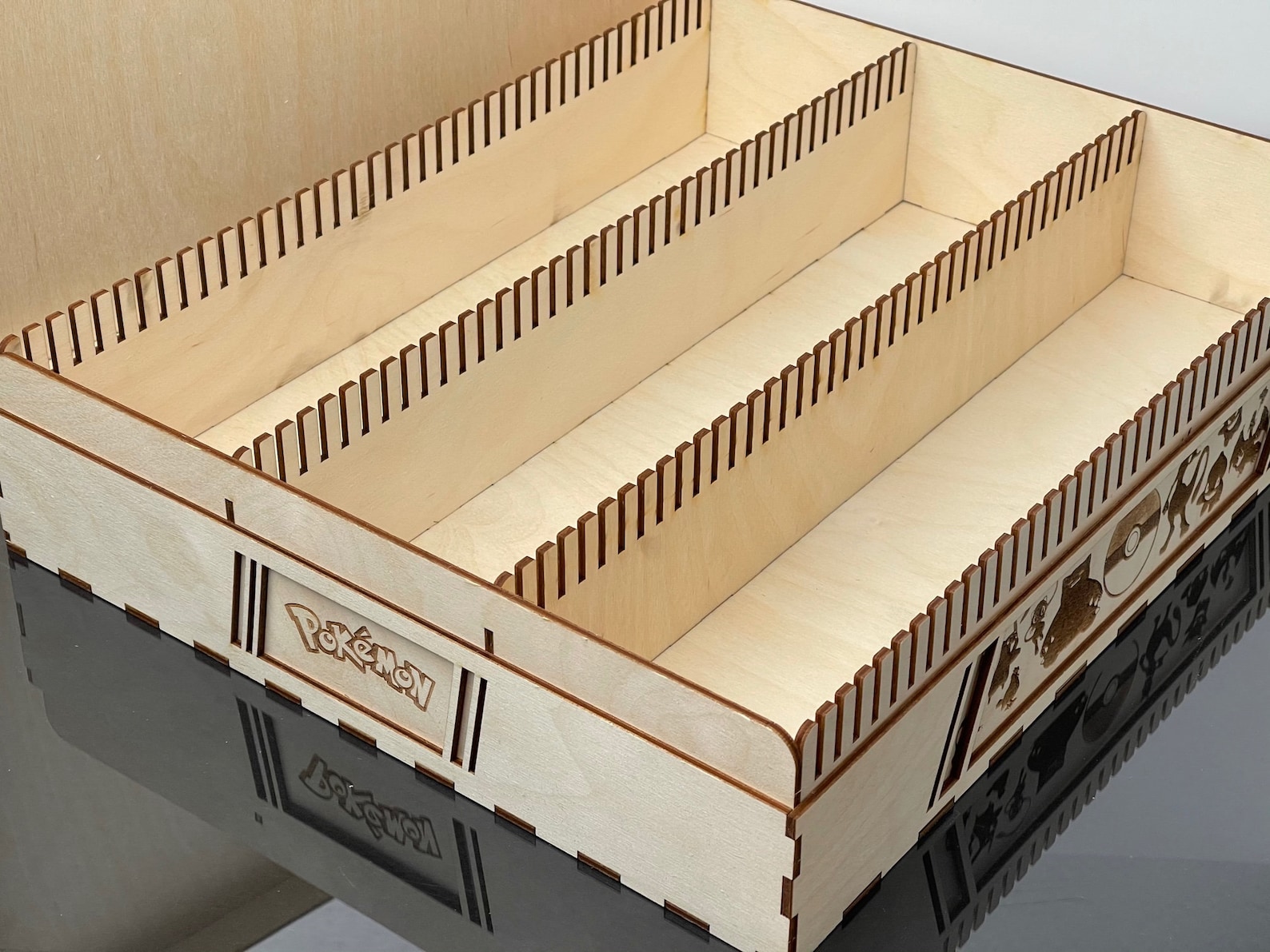 Pokemon TCG Large Etched Storage Box Organizer Stand Alone - Etsy