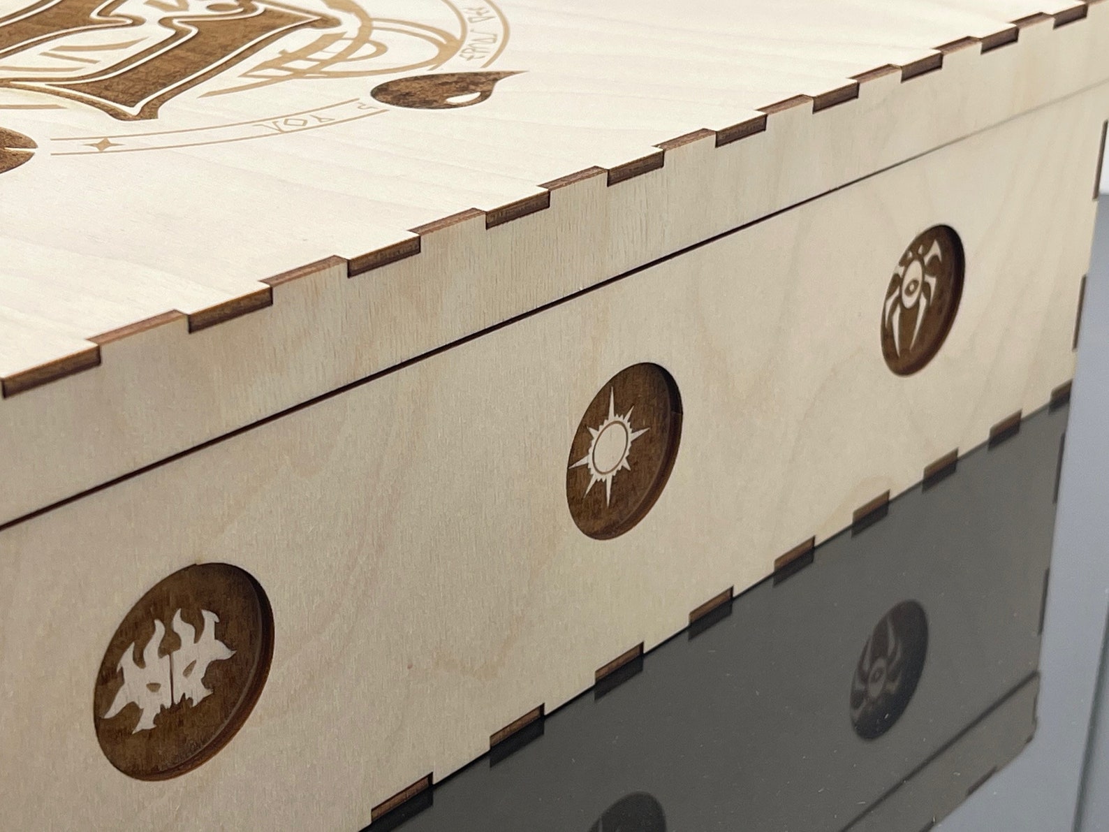 MTG Magic the Gathering Large Etched Storage Box Organizer - Etsy