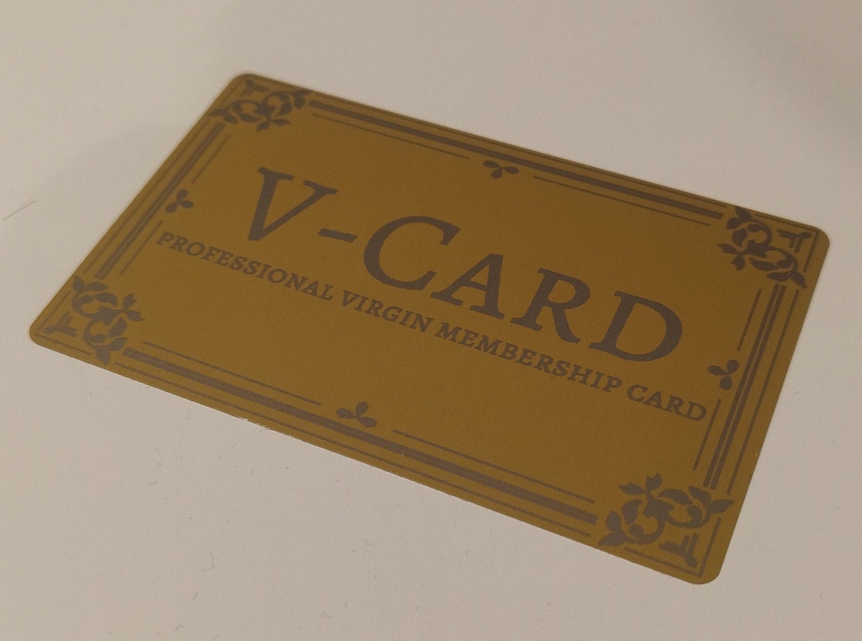 The Professional Virgin Membership Card-funny Gag Card. - Etsy