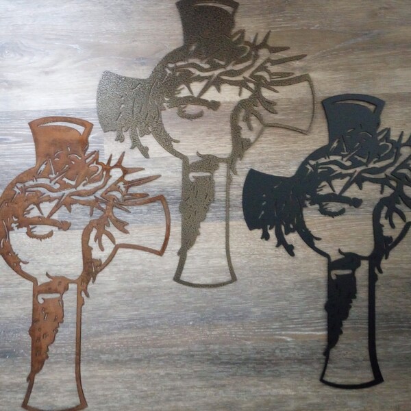 Metal Jesus on a Cross - Etsy