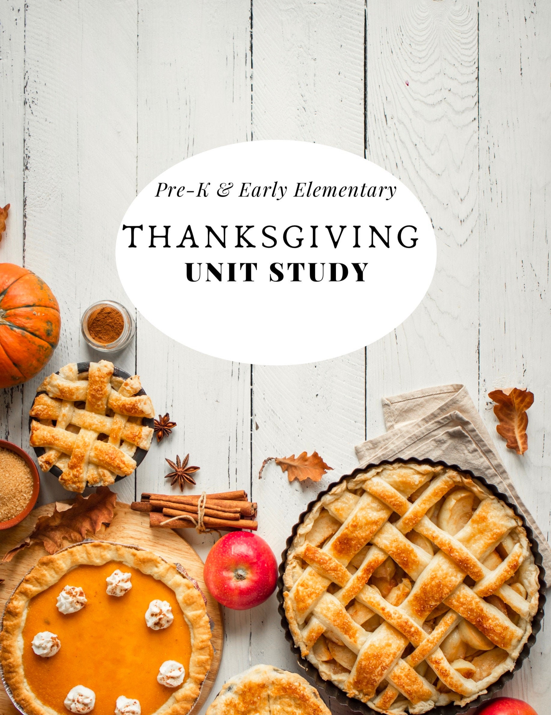 Thanksgiving Unit Study for Pre K Through 3rd Grade Homeschool - Etsy