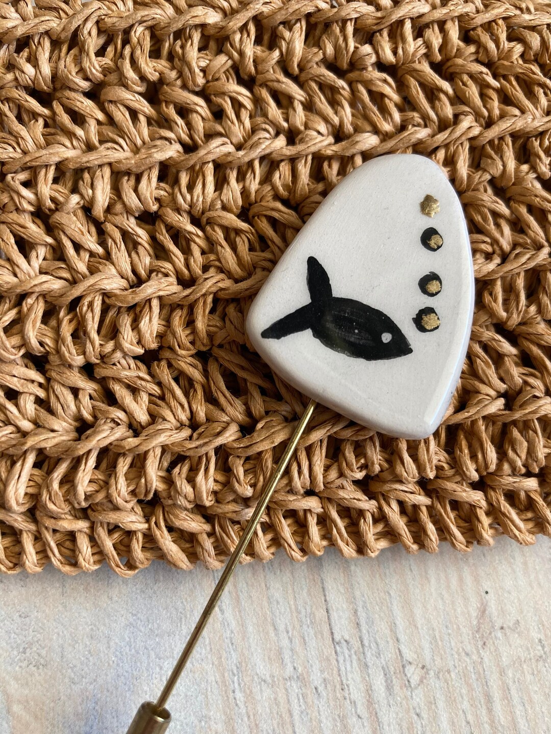 Ceramic Brooch for Your Loved Ones and Best Friends. A Perfect Unique ...