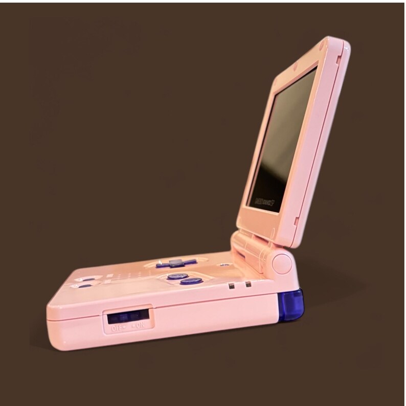Beautiful Gift for Gamers Gameboy Advance SP Glossy Light Pink Handheld ...