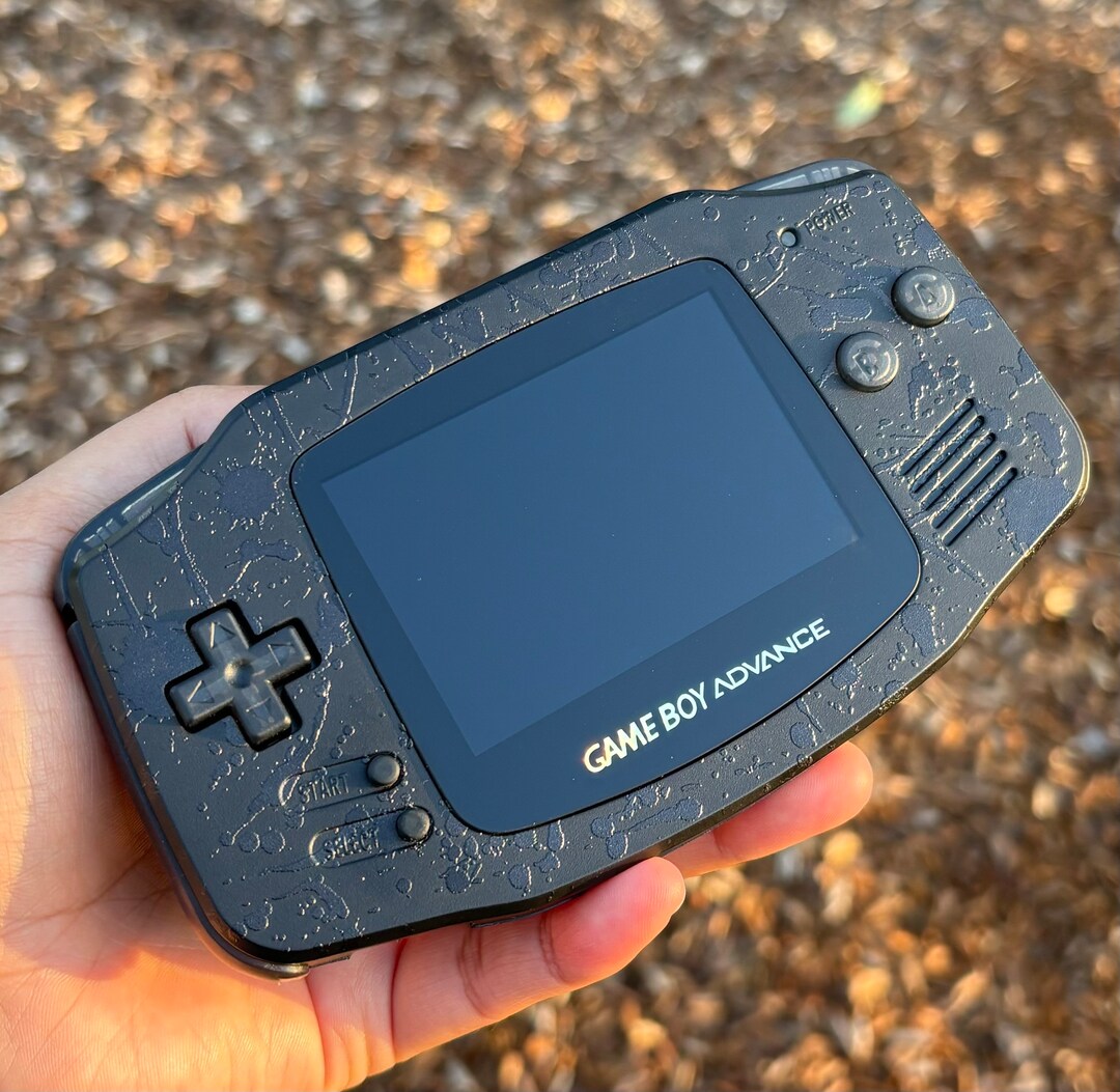 Unleash Gaming Brilliance Gameboy Advance (splash Black on Black) IPSV5 ...