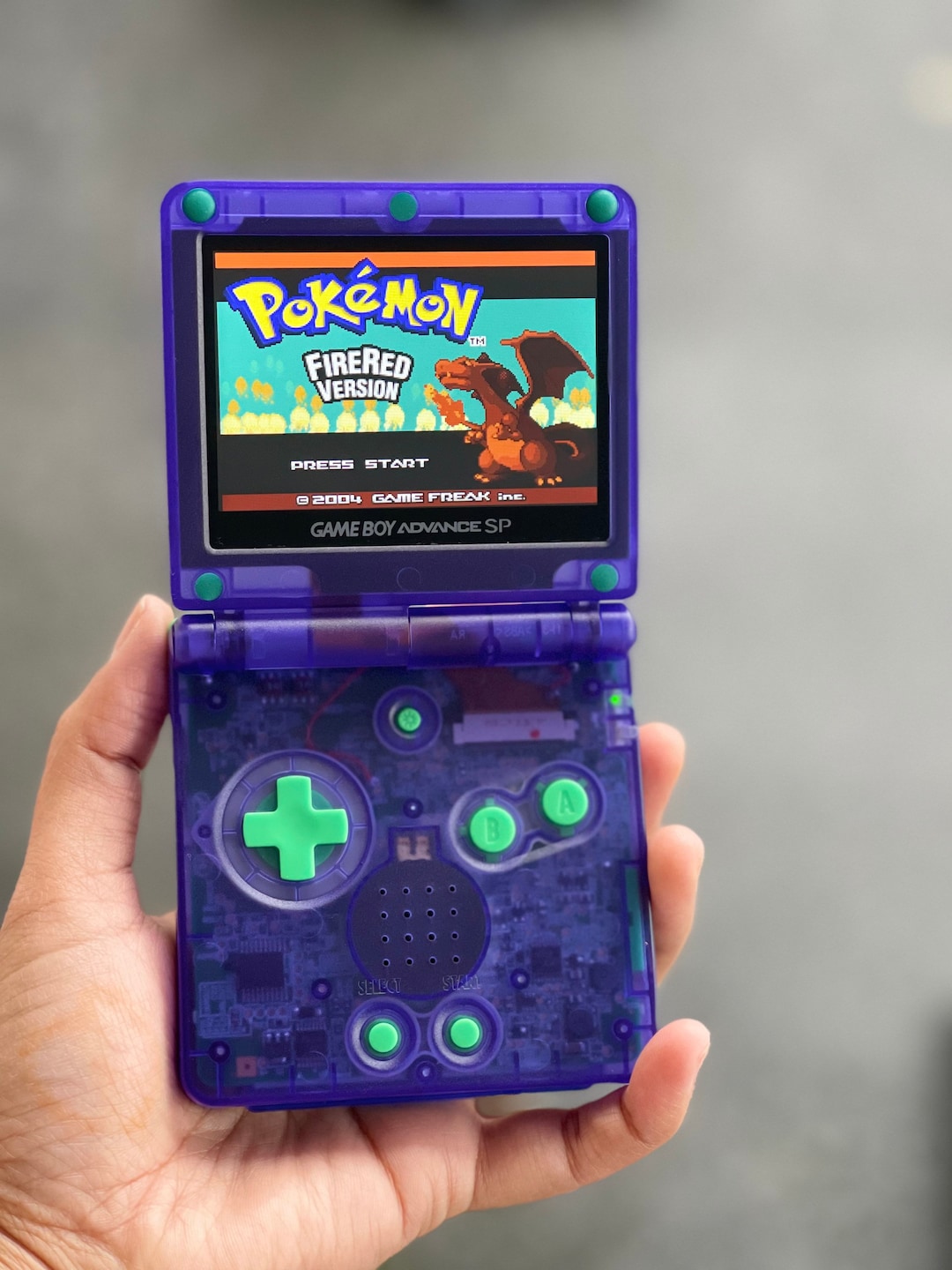 Custom Modified Gameboy Advance SP Console Retro Handheld Transparent ...
