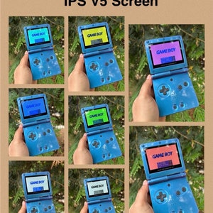 Custom Modified Gameboy Advancesp Console - Retro Handheld Chameleon ...