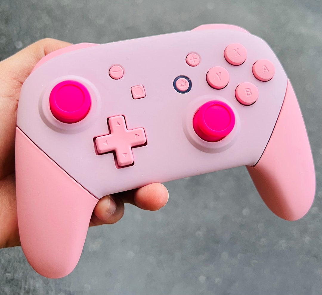 Custom Pink Nintendo Switch Pro Controller: Handcrafted Modded Design ...