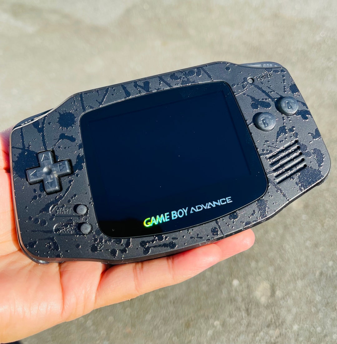 Unleash Gaming Brilliance Gameboy Advance splash Black on Black IPSV5 3 ...