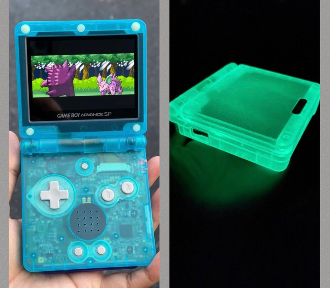 Retro Gaming Revived: Custom Modified Transparent Blue Color Gameboy ...