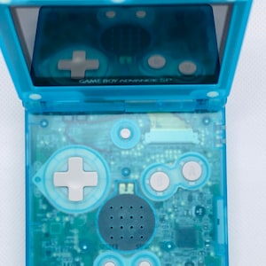 Retro Gaming Revived: Custom Modified Transparent Blue Color Gameboy ...