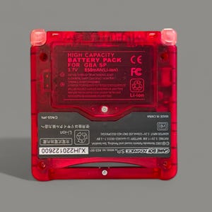 Custom Gameboy Advance SP – Clear Purple, IPS Backlit, USB-C - Etsy