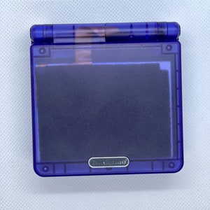 Custom Modded Nintendo Gameboy Advance SP Clear Purple Color Retro ...