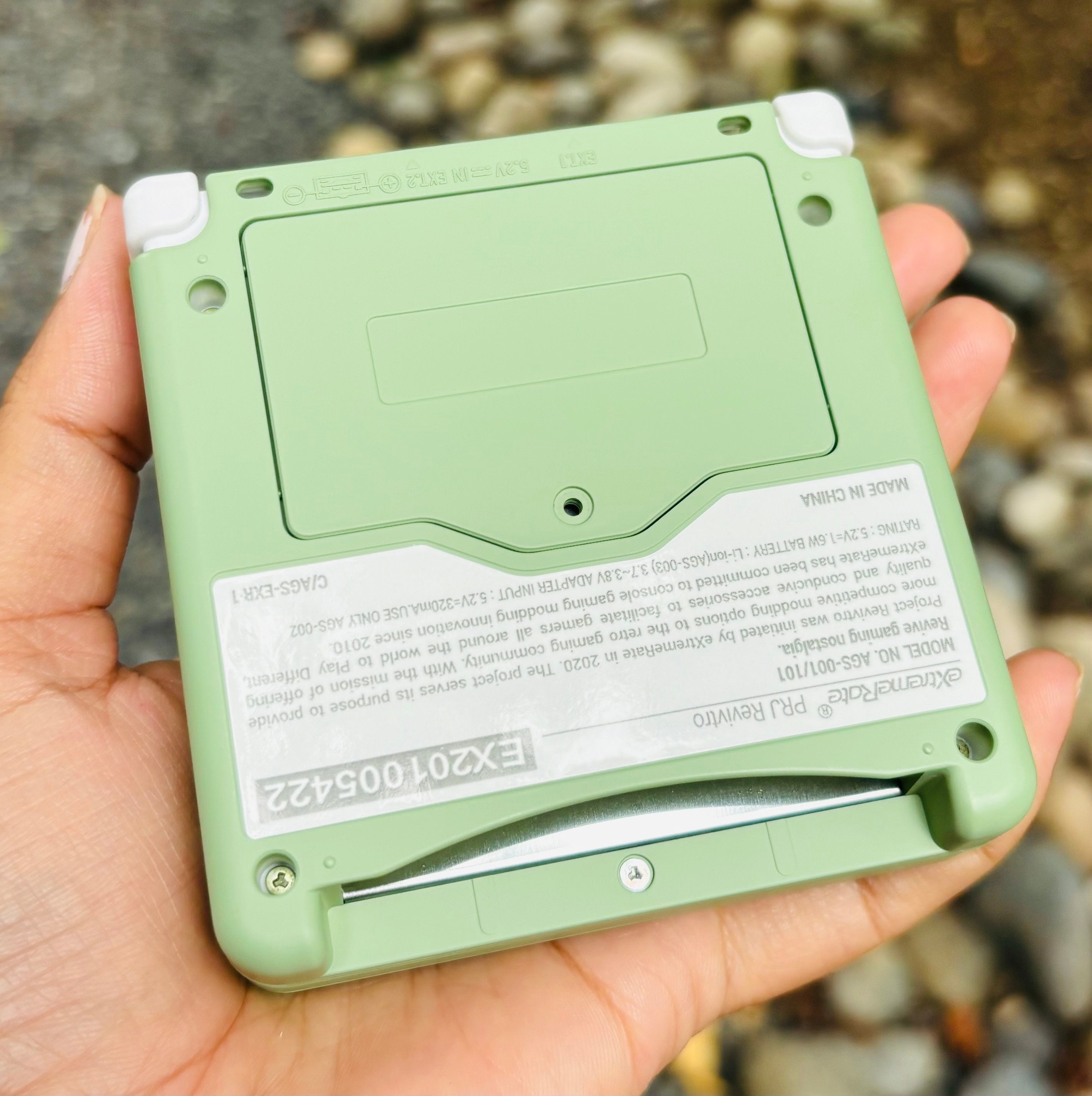 Custom Soft Touch Matcha Gameboy Advance SP Retro Handmade Console- IPS ...