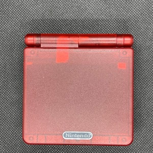 Retro Gaming Revived: Custom Modded Gameboy Advance SP Clear Red ...