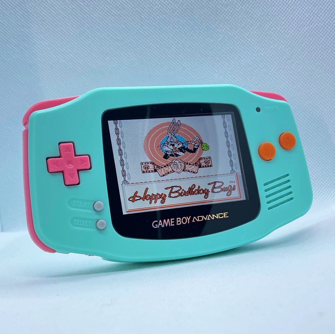 Custom Gameboy Advance Retro Handheld Gaming Console: IPSV2 Backlit, 10 ...